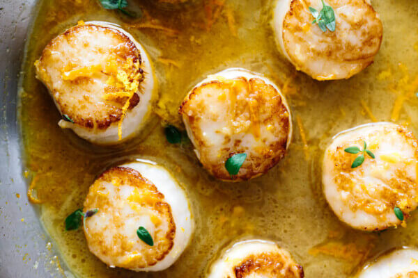 Scallops with Citrus Ginger Sauce