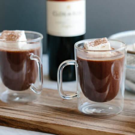 Red Wine Hot Chocolate - Downshiftology