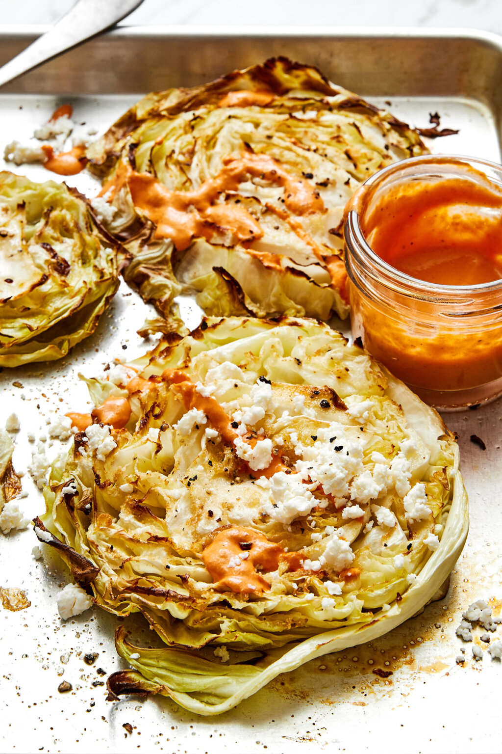 Roasted Red Pepper Tahini Sauce - Downshiftology