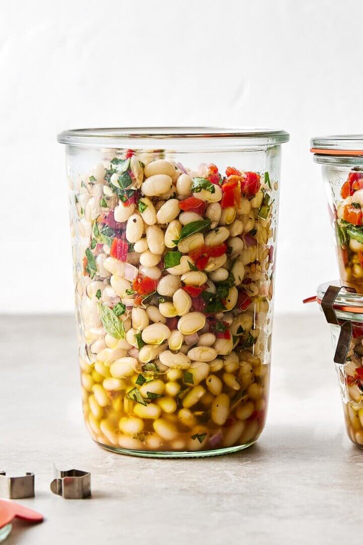 Marinated White Beans - Downshiftology